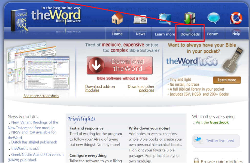 聖書ソフトウエア『theWord』インストール方法、使い方、初めての方のための取扱説明書。 | ことばつむぎ